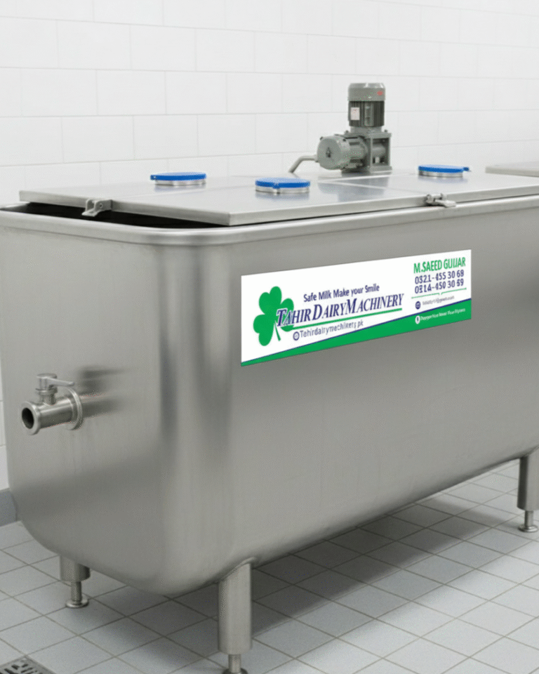 Milk Cooling Tank (D Shape) - Tahir Dairy Machinery