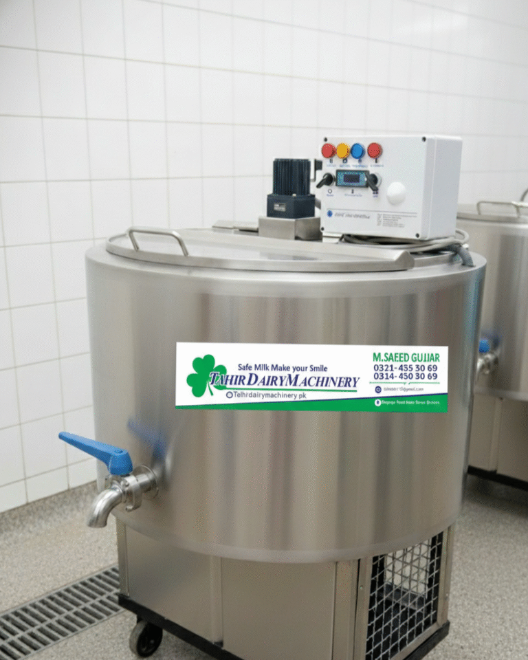 Milk Cooling Tank (Round Shape Bottom Unit) - Tahir Dairy Machinery